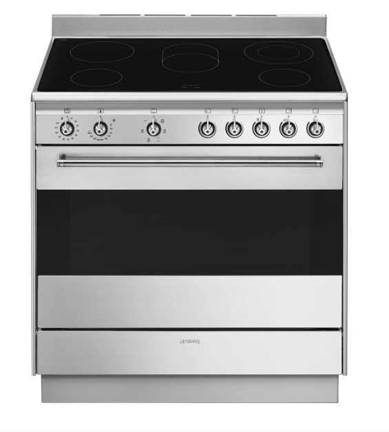 Smeg Classic 90cm Freestanding Ceramic Cooker - Stainless Steel – R.T ...